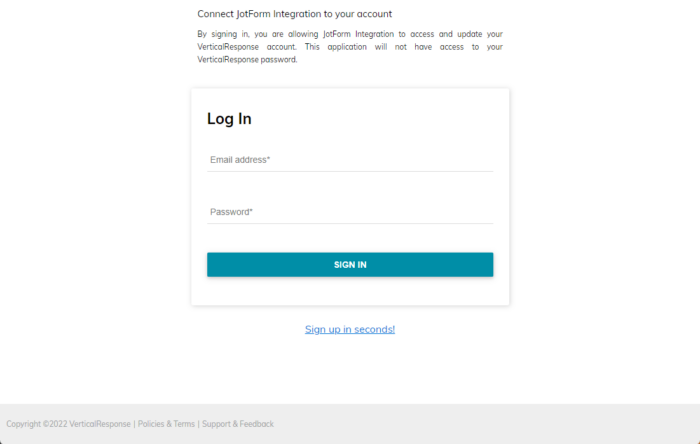 How to Integrate Jotform with Vertical Response