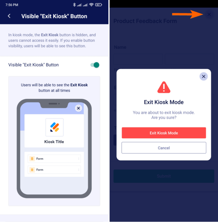 How to Use Kiosk Mode in Jotform Mobile Forms
