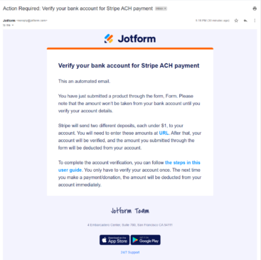 How to Integrate Stripe ACH Manual with Your Form?