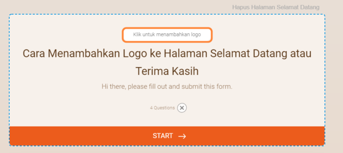 Cara Menambahkan Logo ke Halaman Selamat Datang atau Terima Kasih