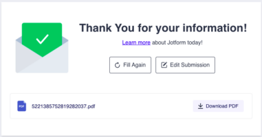 Introducing Jotform’s new Thank You page | The Jotform Blog