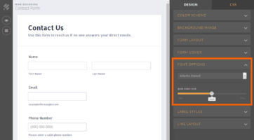 How to Change Form Fonts