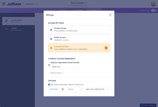 How to Share Jotform Apps
