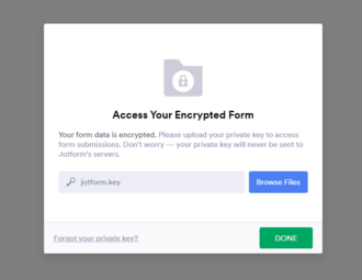 Encrypted Forms and How to Use Them