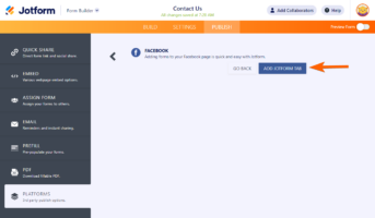 Adding a Contact Form to Your Facebook Page
