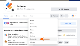 Adding a Contact Form to Your Facebook Page