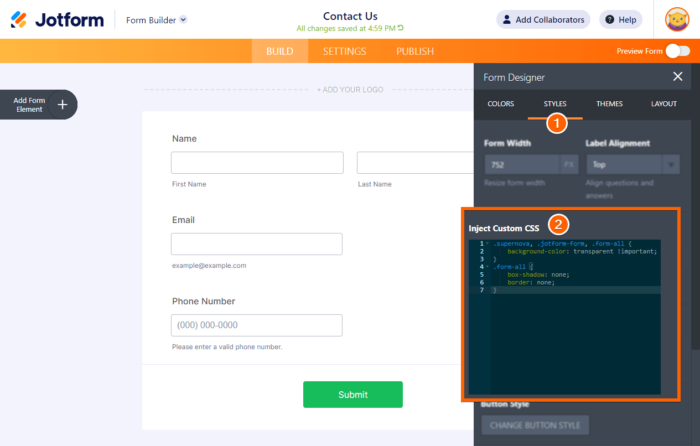How to Make the Form Background Transparent