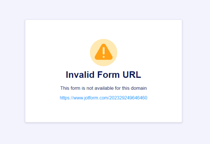 Understanding Common Form Errors