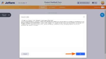 Adding Facebook Like Button to a Form
