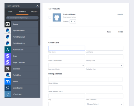 Quick Overview of Form Elements