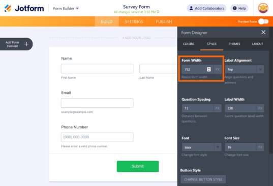 The Importance of Form Widths