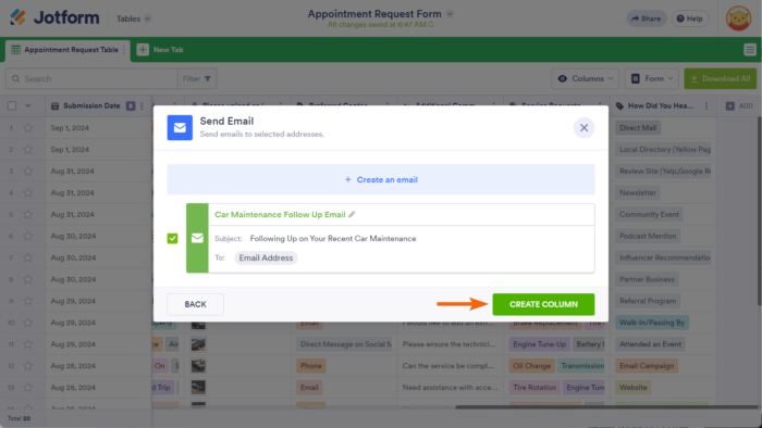 What Are Jotform Tables Action Buttons?
