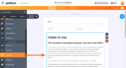 Creating a Scrollable Terms and Conditions