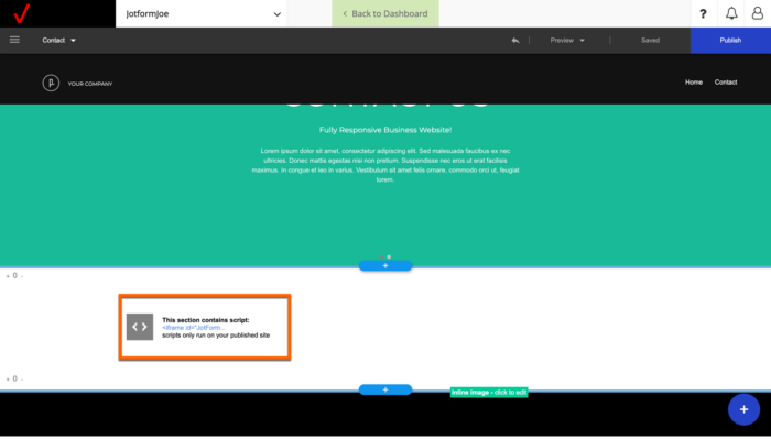 How to Add Forms to Verizon Website Builder