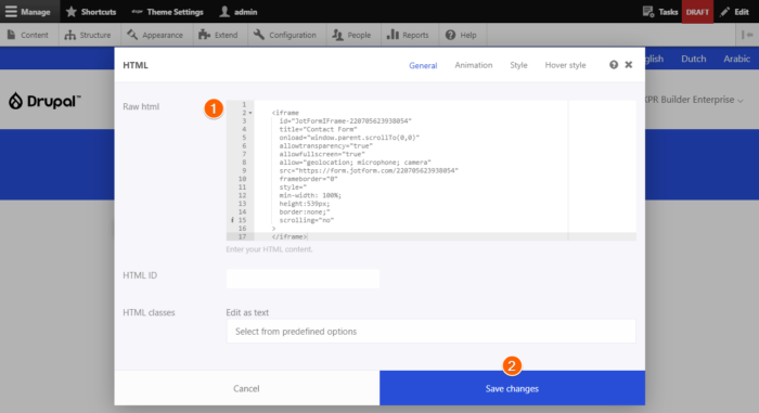 Adding a Form to Drupal