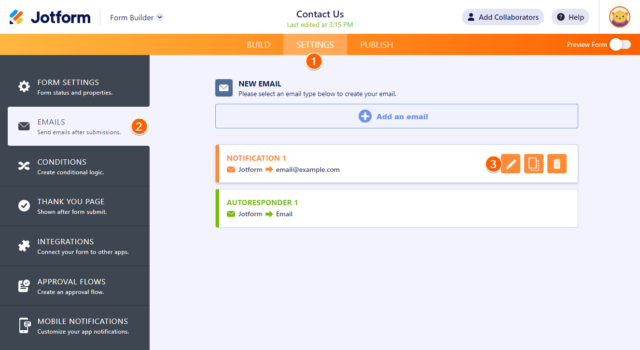 How to Change the Email Address Used for Email Notification?