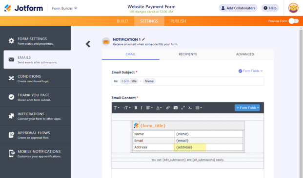 How to Strip Headers from Address Field in Email Alerts