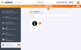 Adding a Contact Form to Your Cargo Site