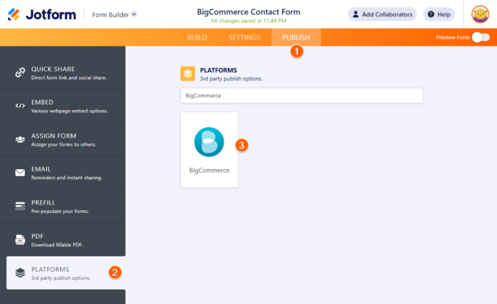 Adding a Form in BigCommerce