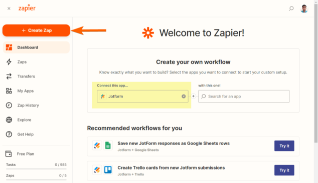 How to Create a Zap with Zapier