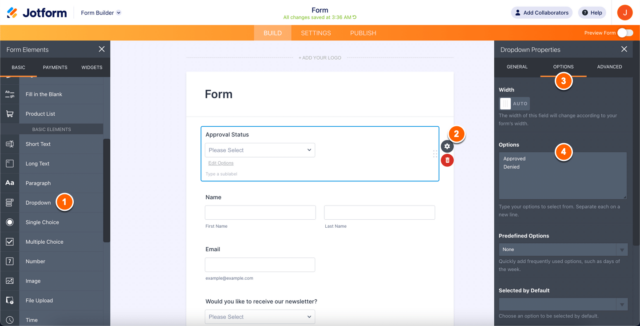 How to Assign Status to Form Submissions