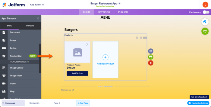 How to Add New Product List to an Existing App