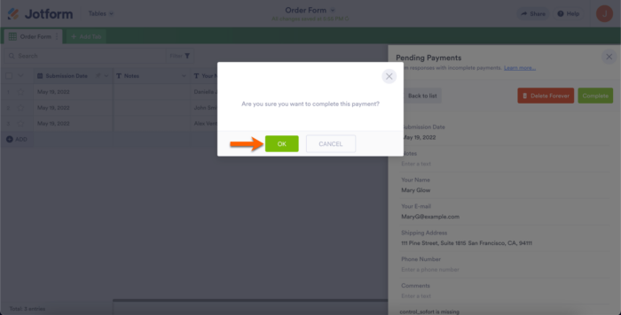 How to View Incomplete Payments of Your Payment Forms