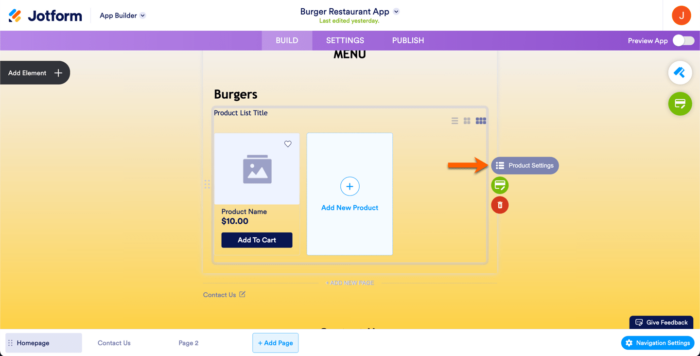 How to Add New Product List to an Existing App
