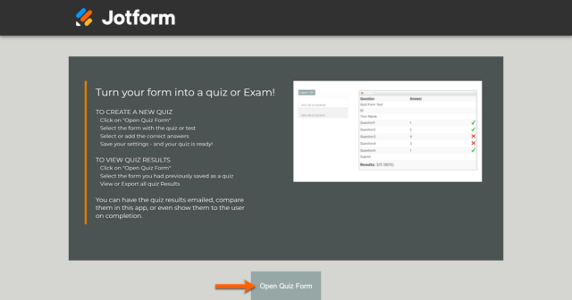 Turn Your Form into a Quiz or Exam!