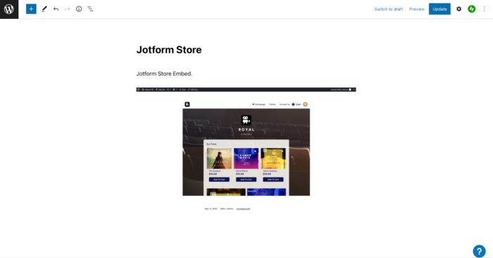 Embed your Jotform store into WordPress with a new plug-in | The ...