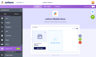 How to Create a Jotform Store from Scratch and Publish It