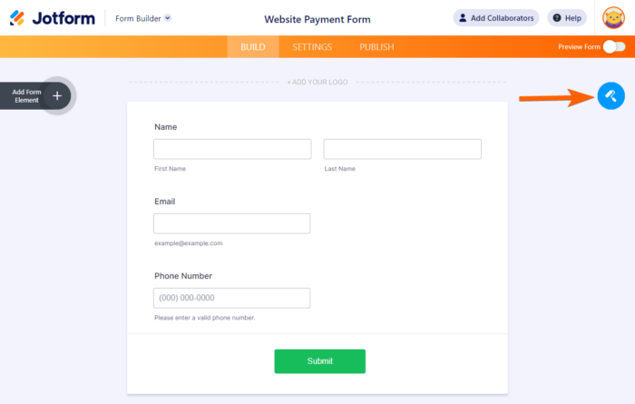 How to Apply and Remove a Theme Within the Form Builder