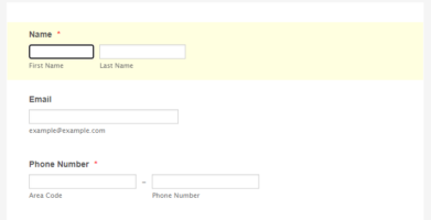 Managing Field Error States and Highlight Effect