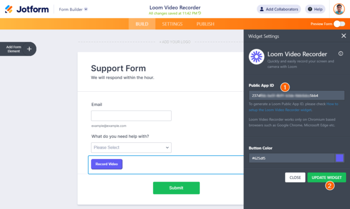 How to Add the Loom Video Recorder to Your Form