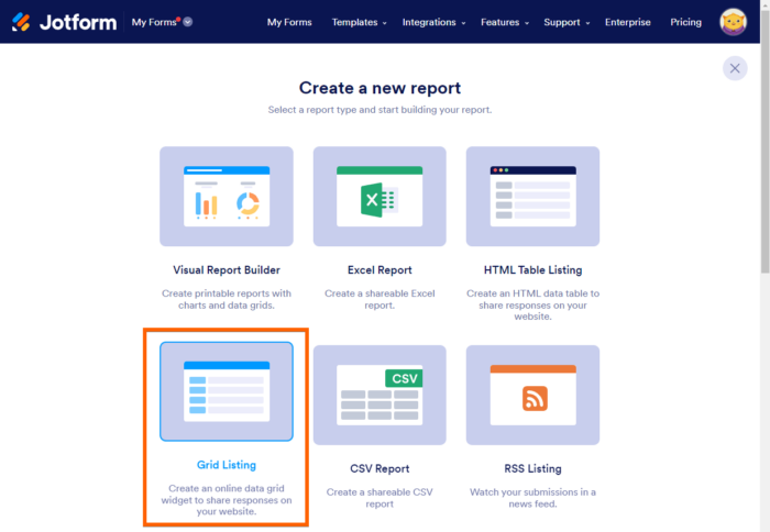 How to Create a Grid Listing Report