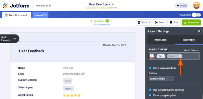 How to Change PDF Attachment Filename?