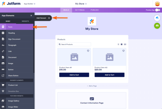 How to Embed Forms Into a Store