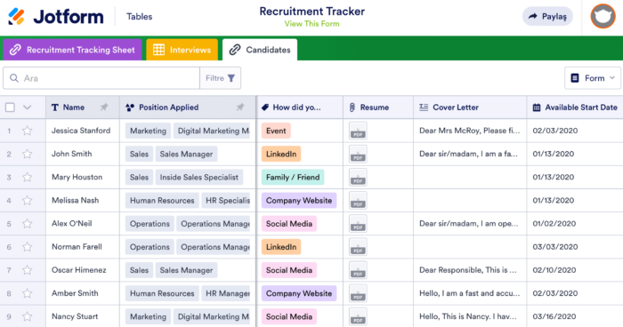 Top 5 recruiting software tools for 2022 | The Jotform Blog