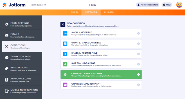 How to Change Thank You Message Using Conditional Logic