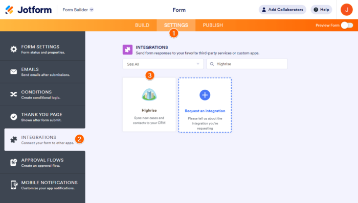 How to Setup the Highrise Integration