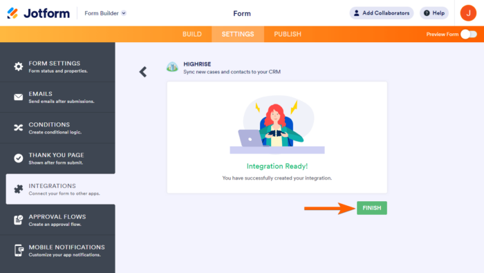 How to Setup the Highrise Integration