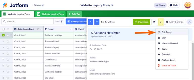 How to Print the Form with the User's Data