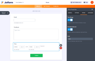 How to Add Time Field to a Form