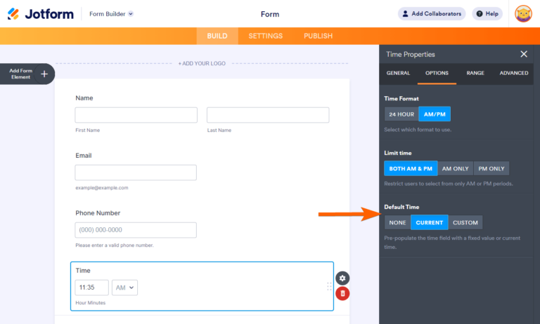 Enable or Disable a Form Based on Time Using Conditions