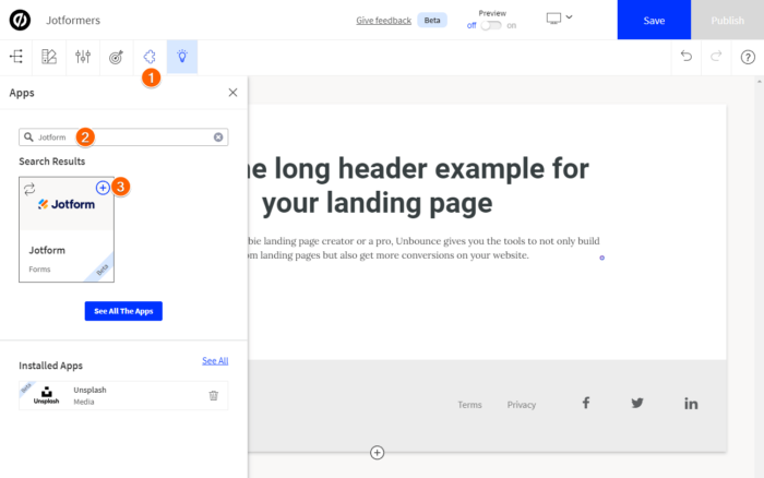 How to Embed a Form to the Unbounce Smart Builder