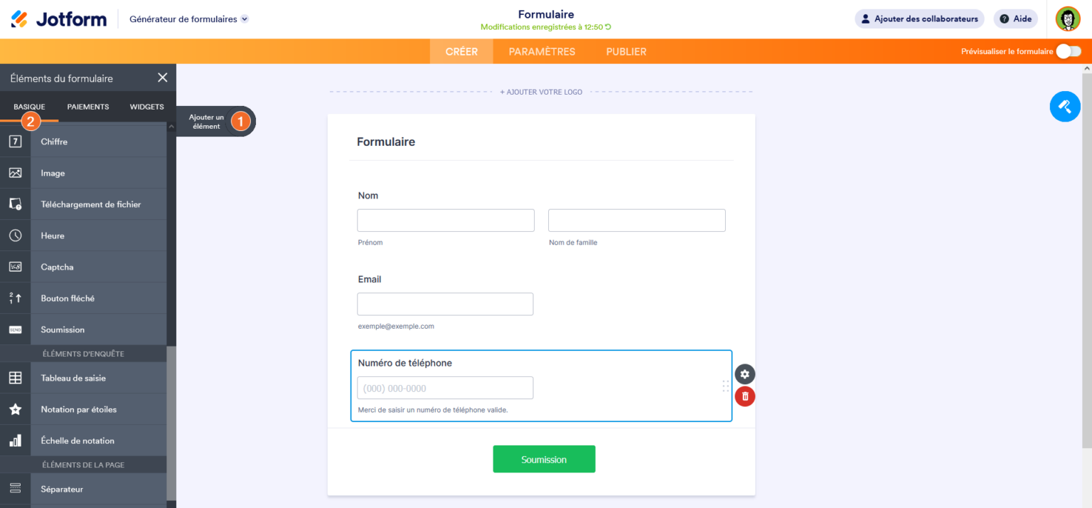 Comment créer votre premier formulaire web