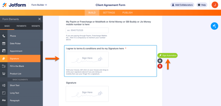 How to Power Your Signature Widget in Your Forms With Jotform Sign