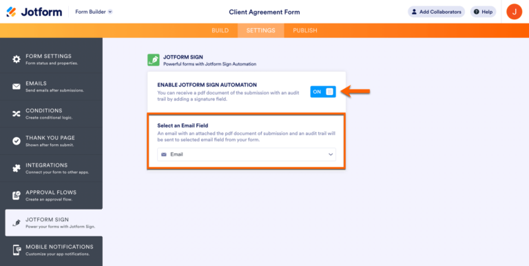 How to Power Your Signature Widget in Your Forms With Jotform Sign