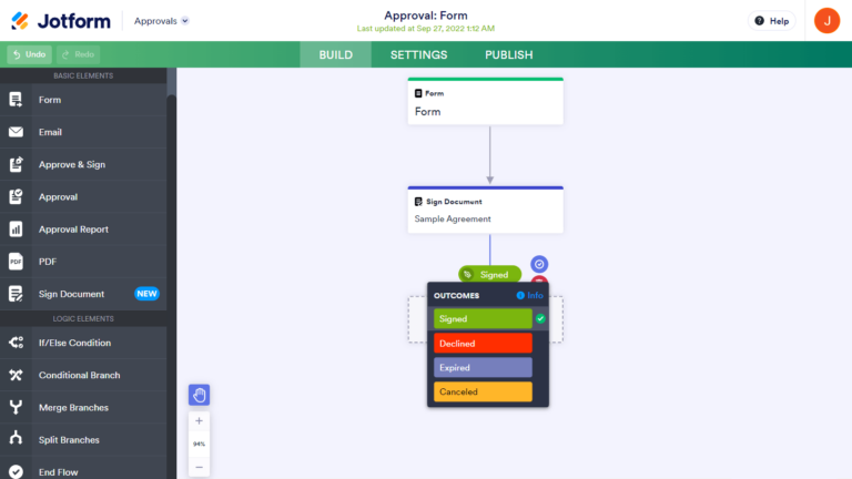 How to Request Electronic Signatures With Jotform Approvals