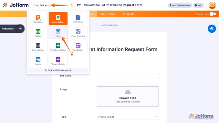 How to Access Jotform Inbox